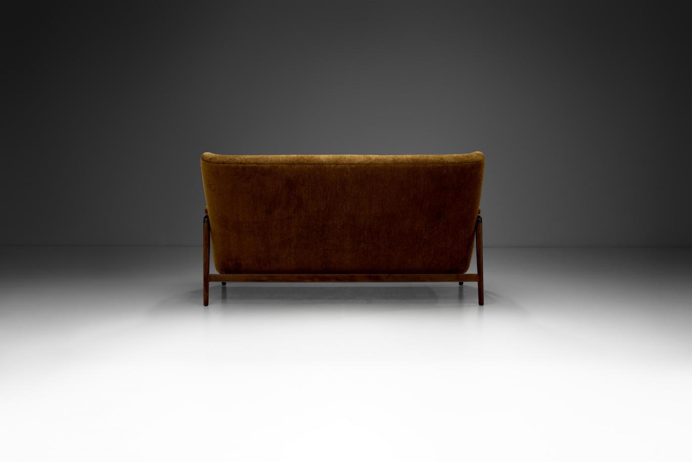 Kurt Olsen - “Model 214” Two-Seater Beech Sofa by Kurt Olsen, Denmark 1960s