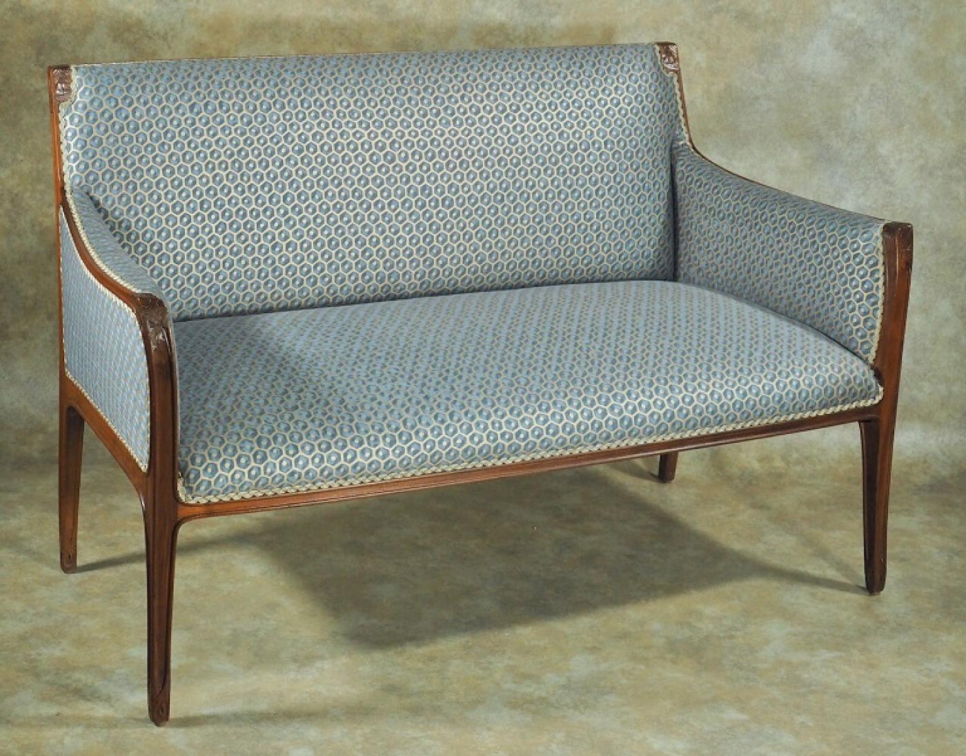 Léon Jallot - Leon Jallot seating suite: settee & two armchairs