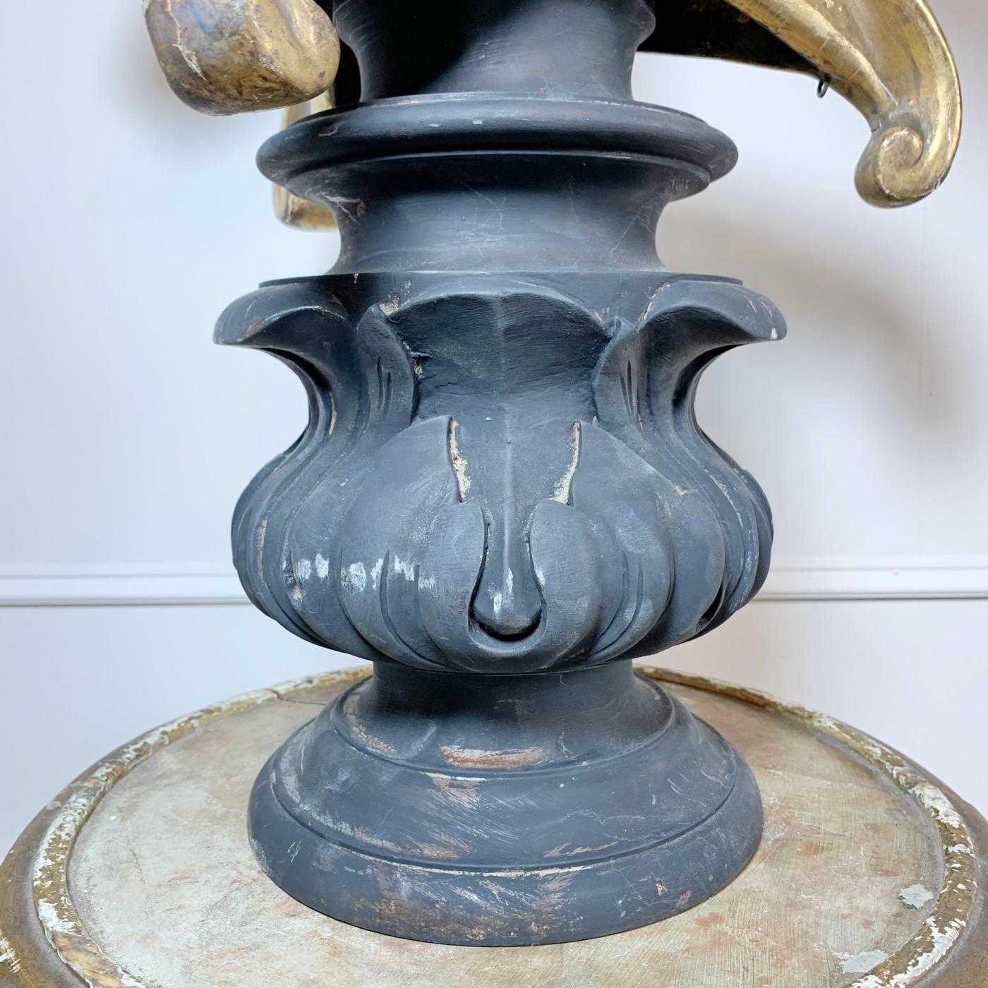 Large 18th Century Processional Cross on Later Base