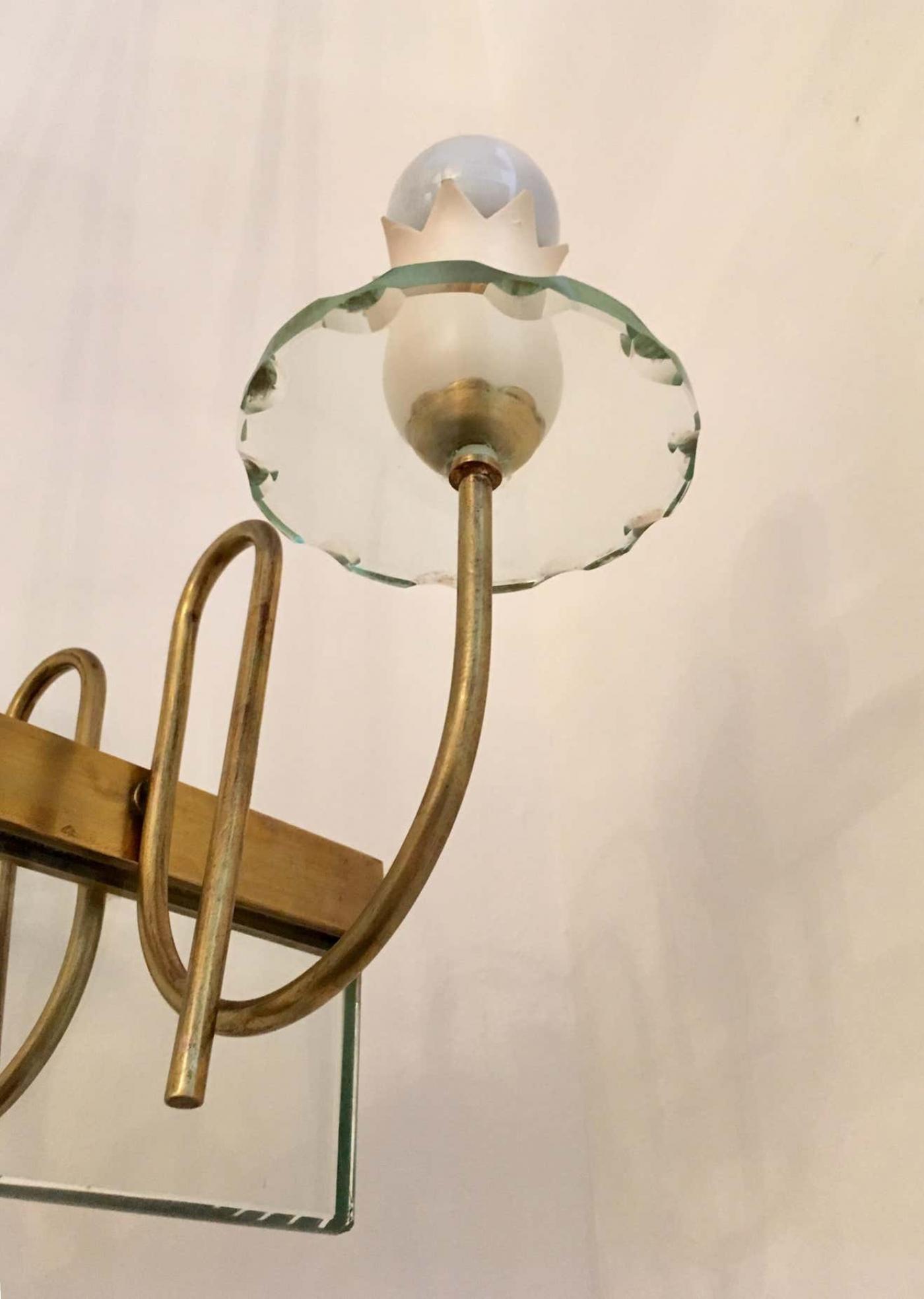 Large Italian Mid Century Chandelier