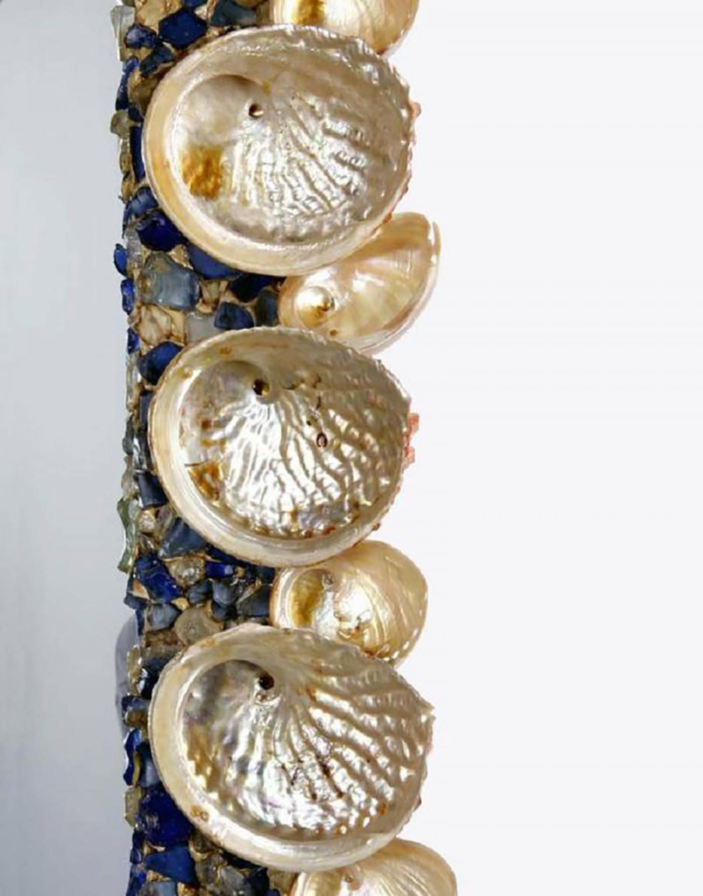 Large Mirror with Abalone Shells