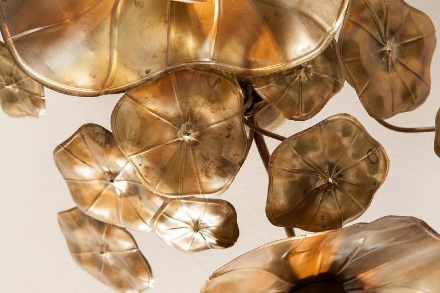 Lotus flower ceiling lights