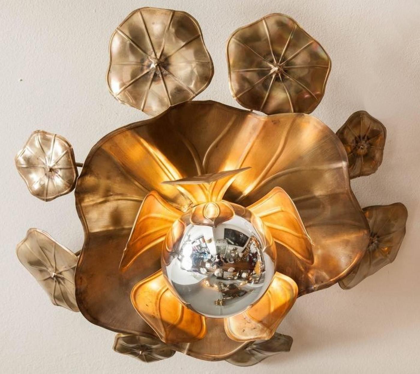 Lotus flower ceiling lights