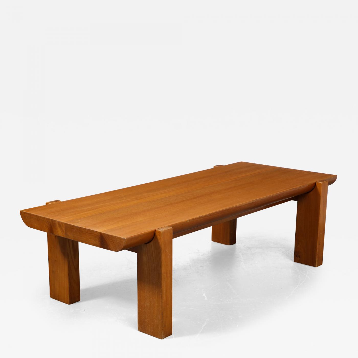 Luigi Gorgoni - Elm Coffee Table by Luigi Gorgoni, Italy, 1974