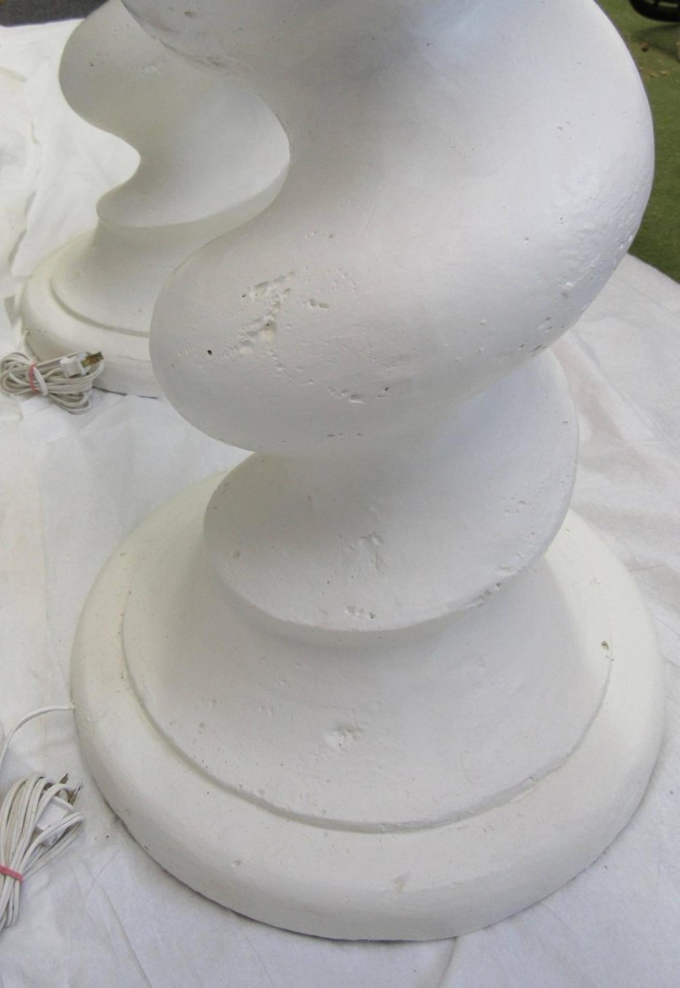 Michael Taylor - Michael Taylor Plaster Floor Lamps, circa 1960