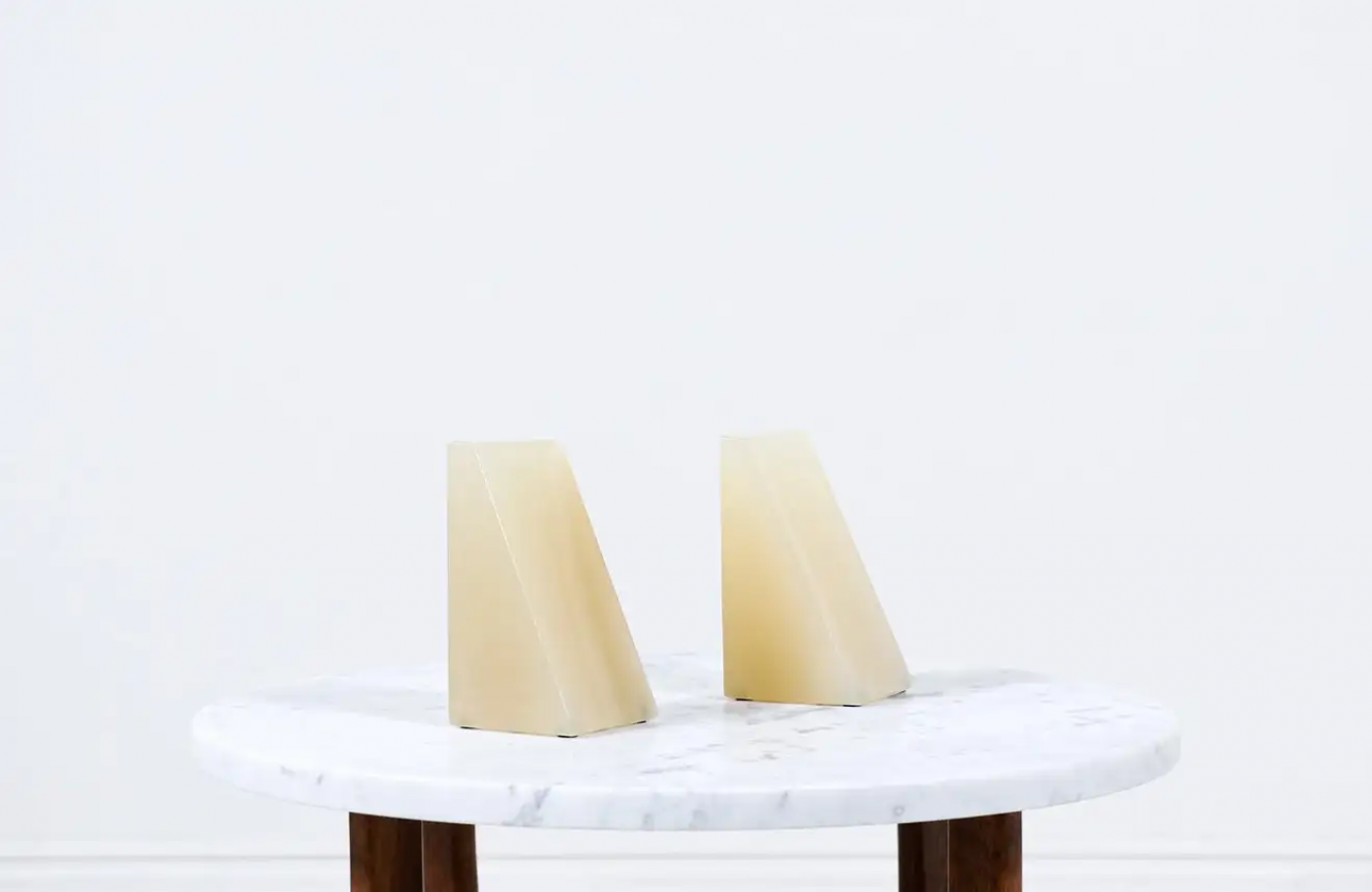 Mid-Century Modern Alabaster Bookends