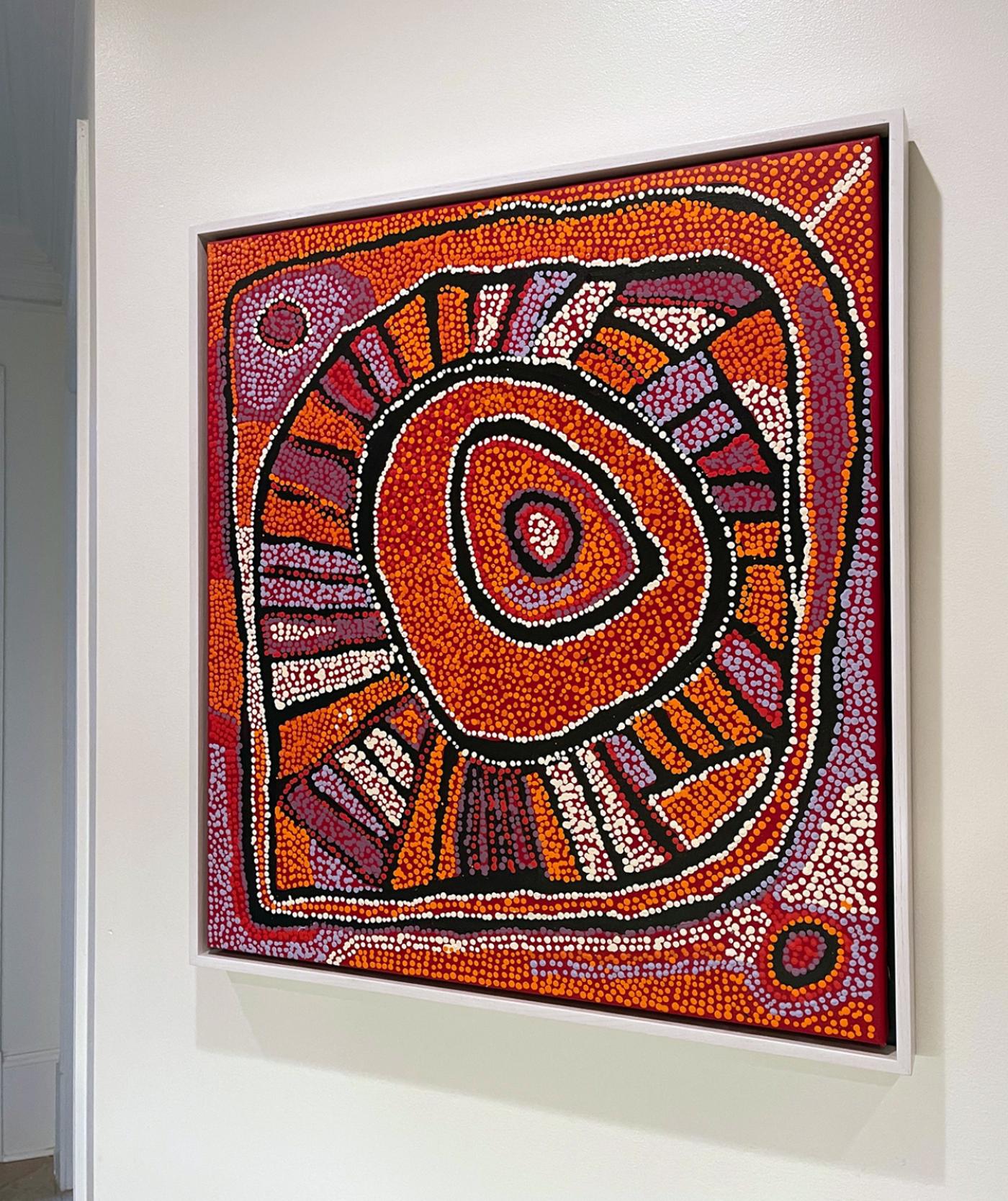 Naata Nungurrayi - Framed Contemporary Australian Aboriginal Painting ...