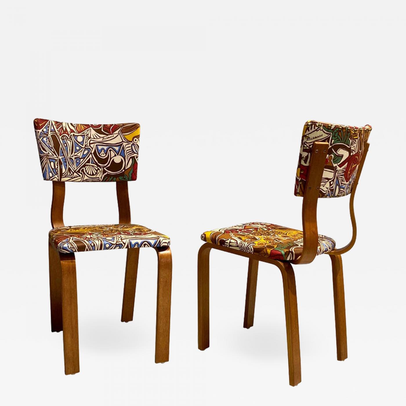 Pablo Picasso - Pair of Joe Atkinson Chairs for Thonet, Pablo Picasso ...