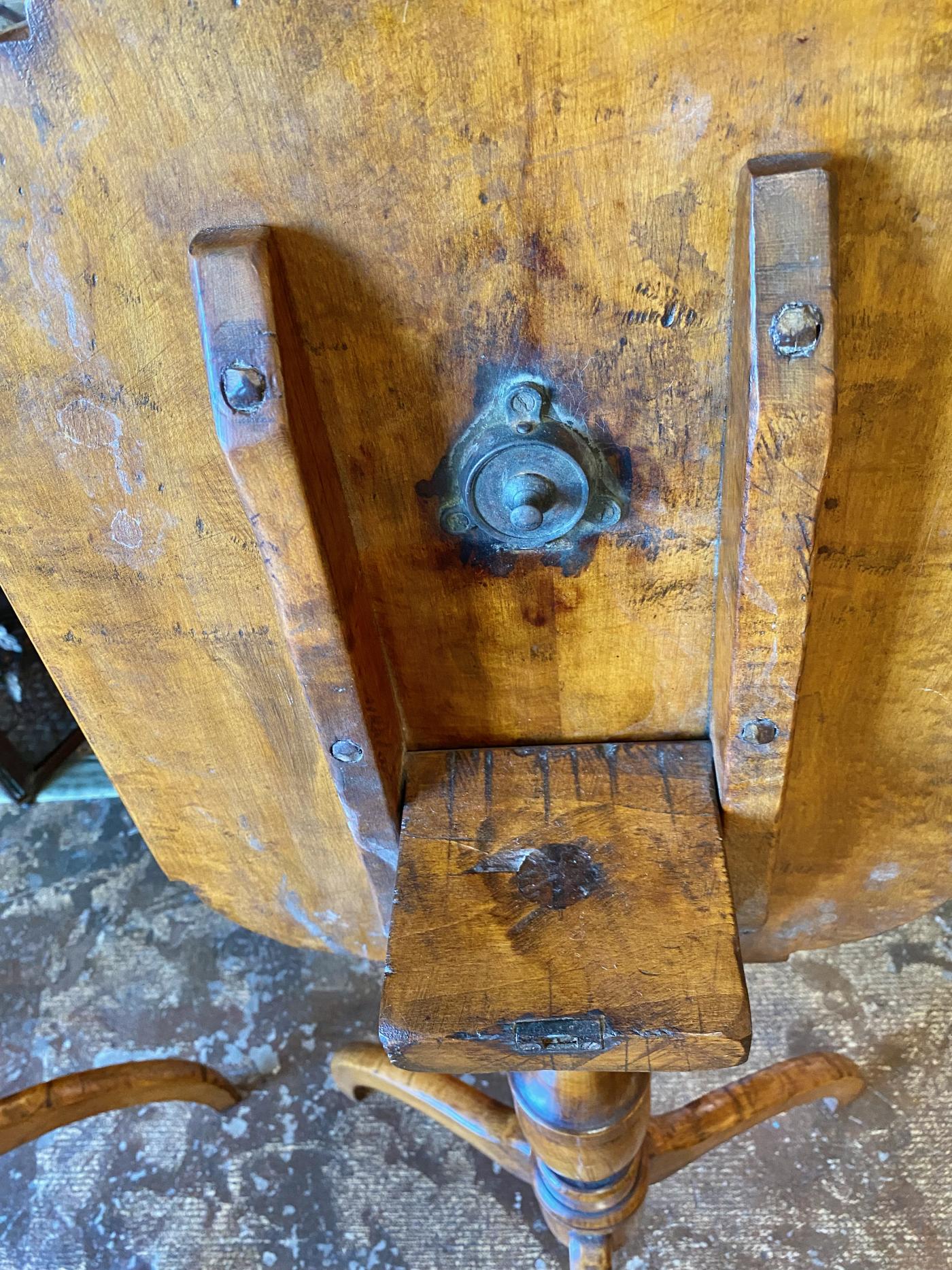 Pair Figured Maple Federal Tilt Tables