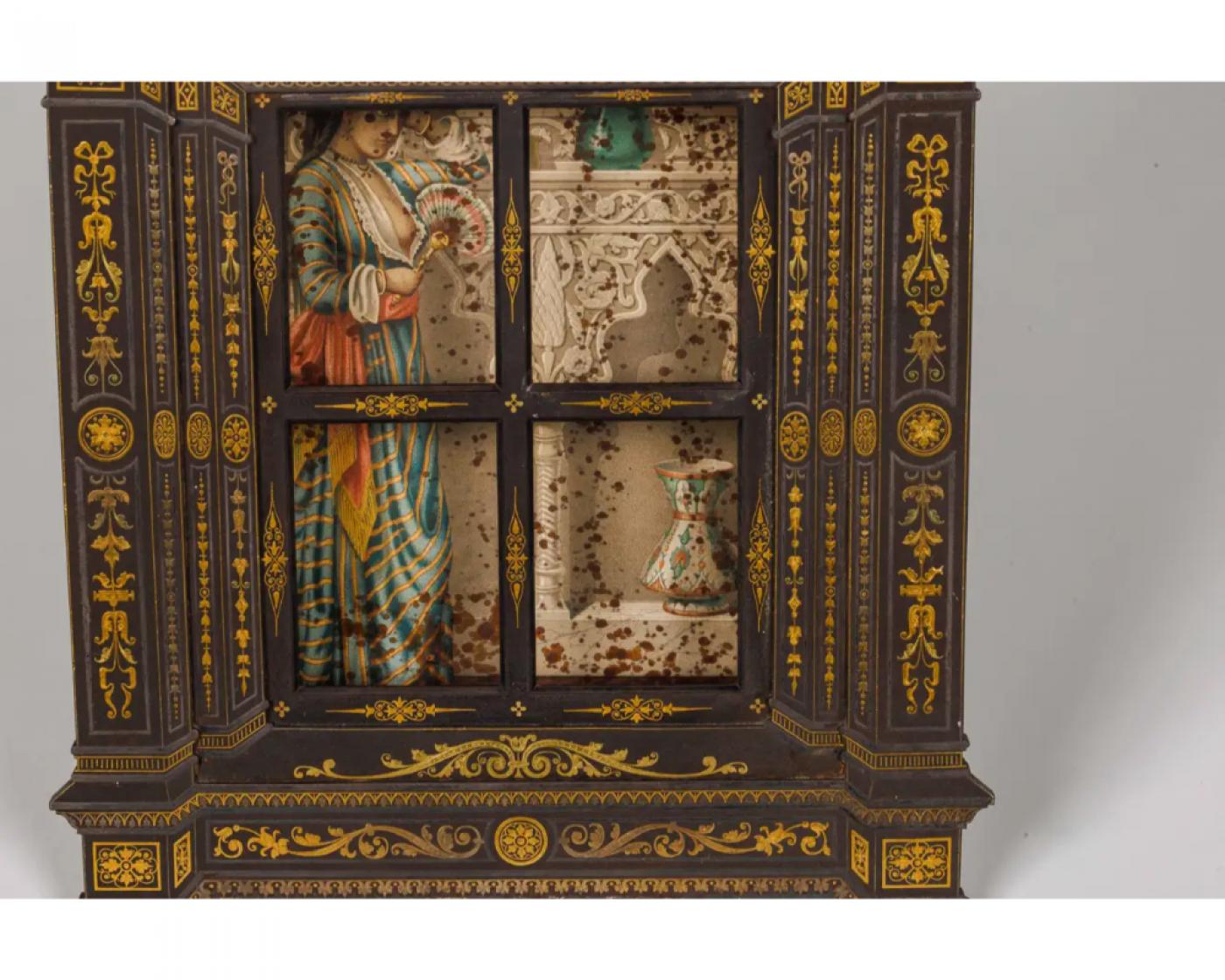 Placido Zuloaga, an Extremely Rare Spanish Gold and Silver Damascened Frame