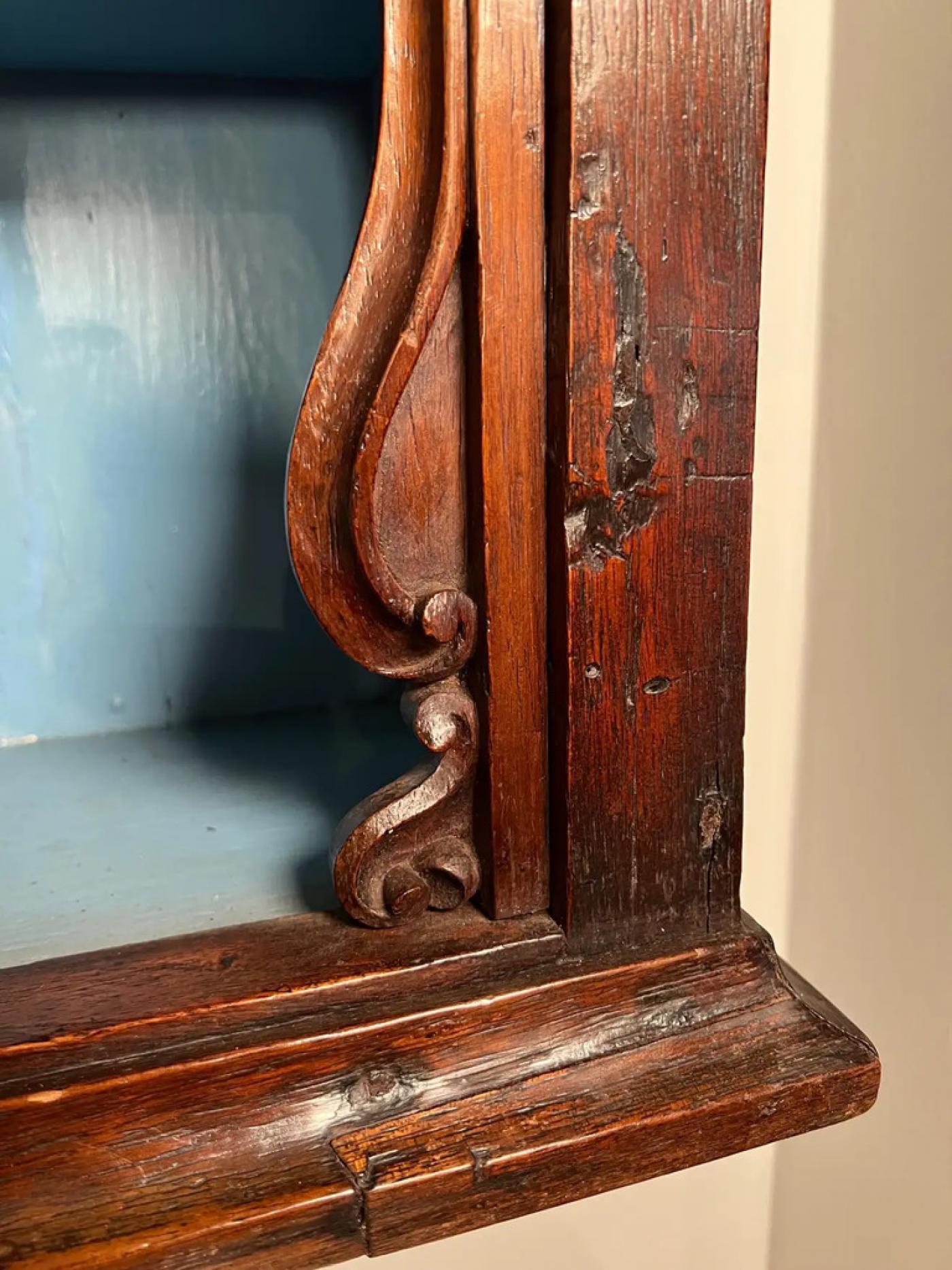 Portuguese, Colonial Carved Hanging Wall Shelf