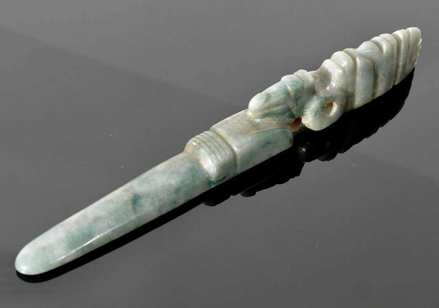 Rare Costa Rican Jade Axe God Guanacaste Nicoya Region A.D. 1-500