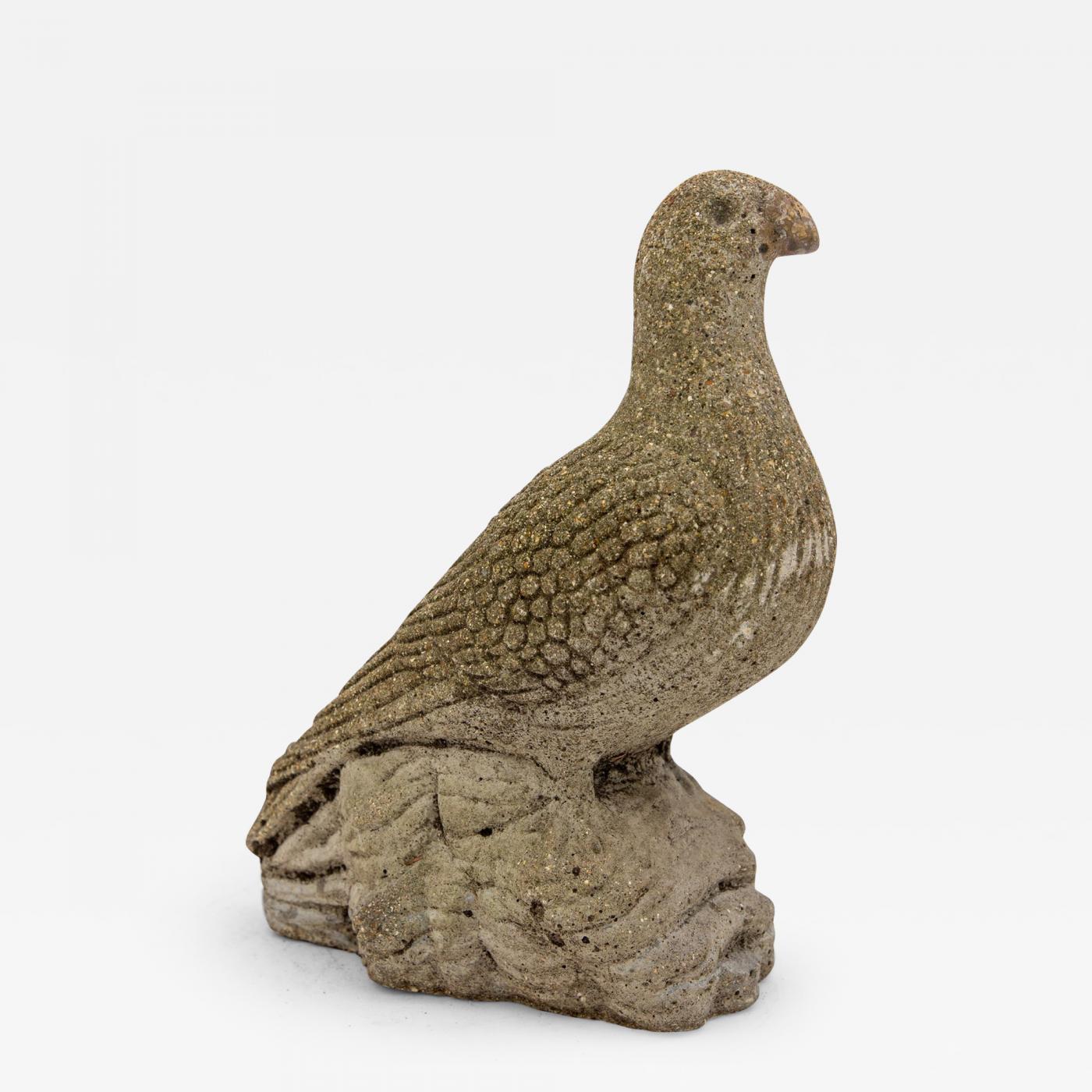 Reconstituted Stone Dove Garden Ornament, 20th Century