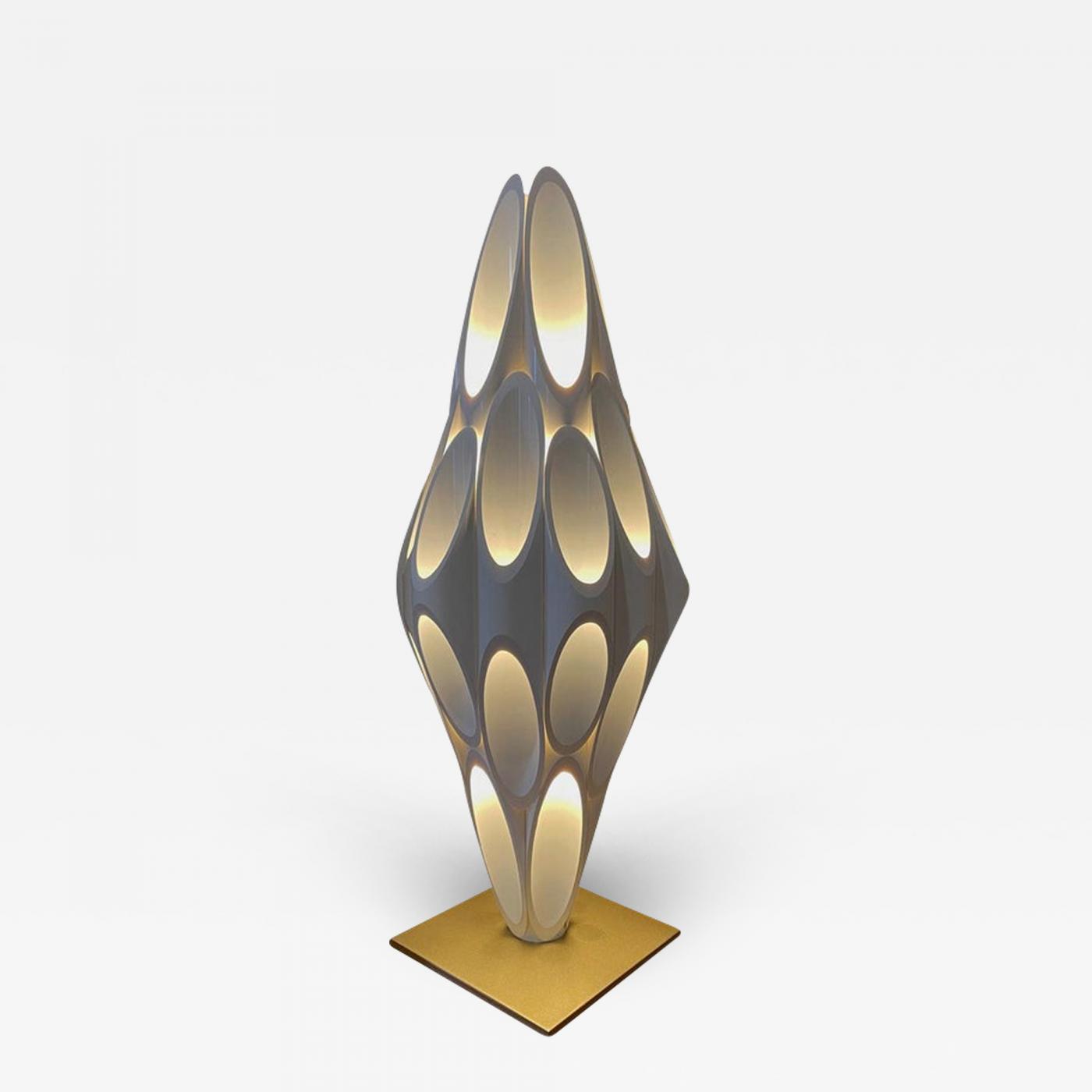 Roger Rougier - Mid-Century Modern Space Age Modern Tubular Table Lamp ...