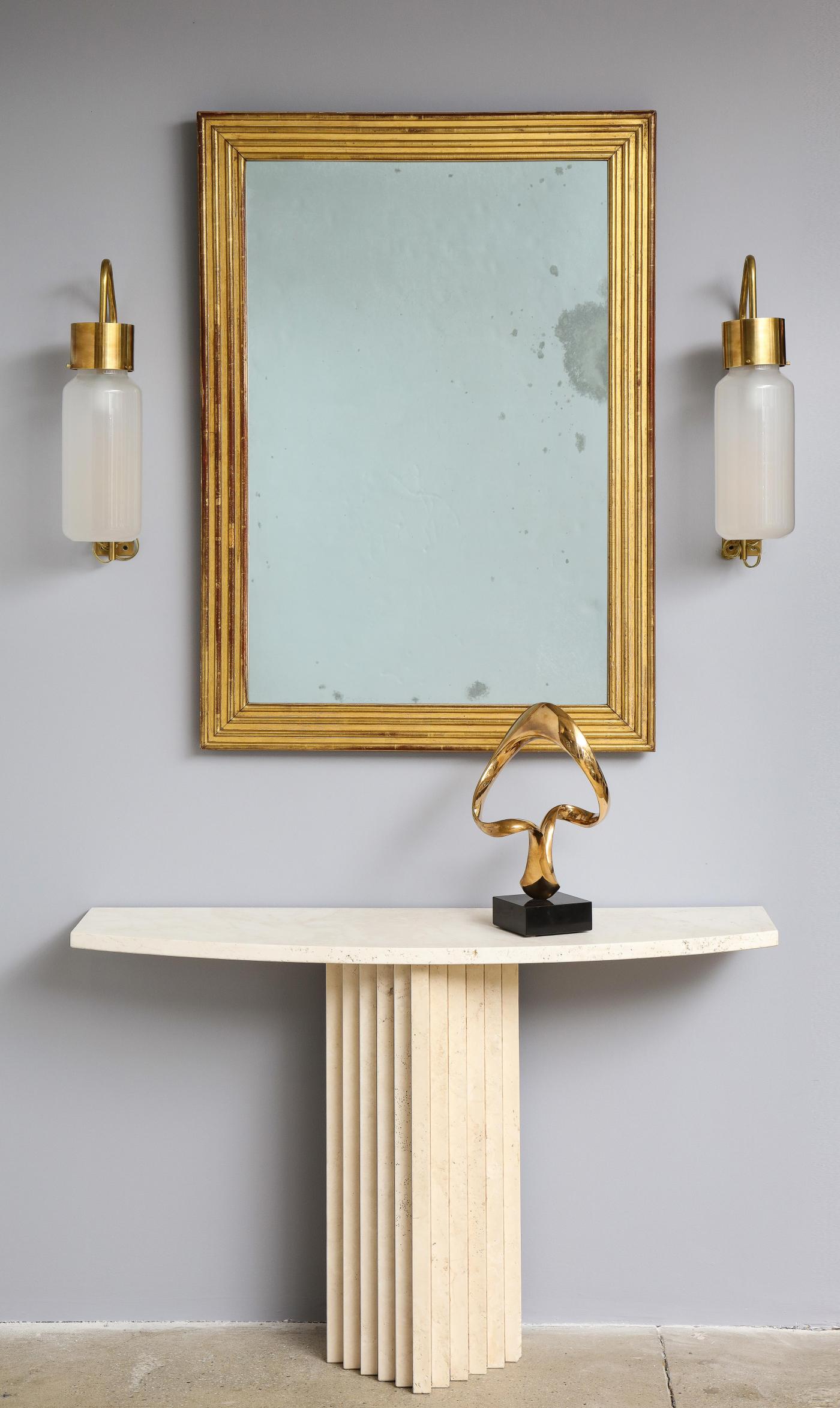Roman Travertine Console Table