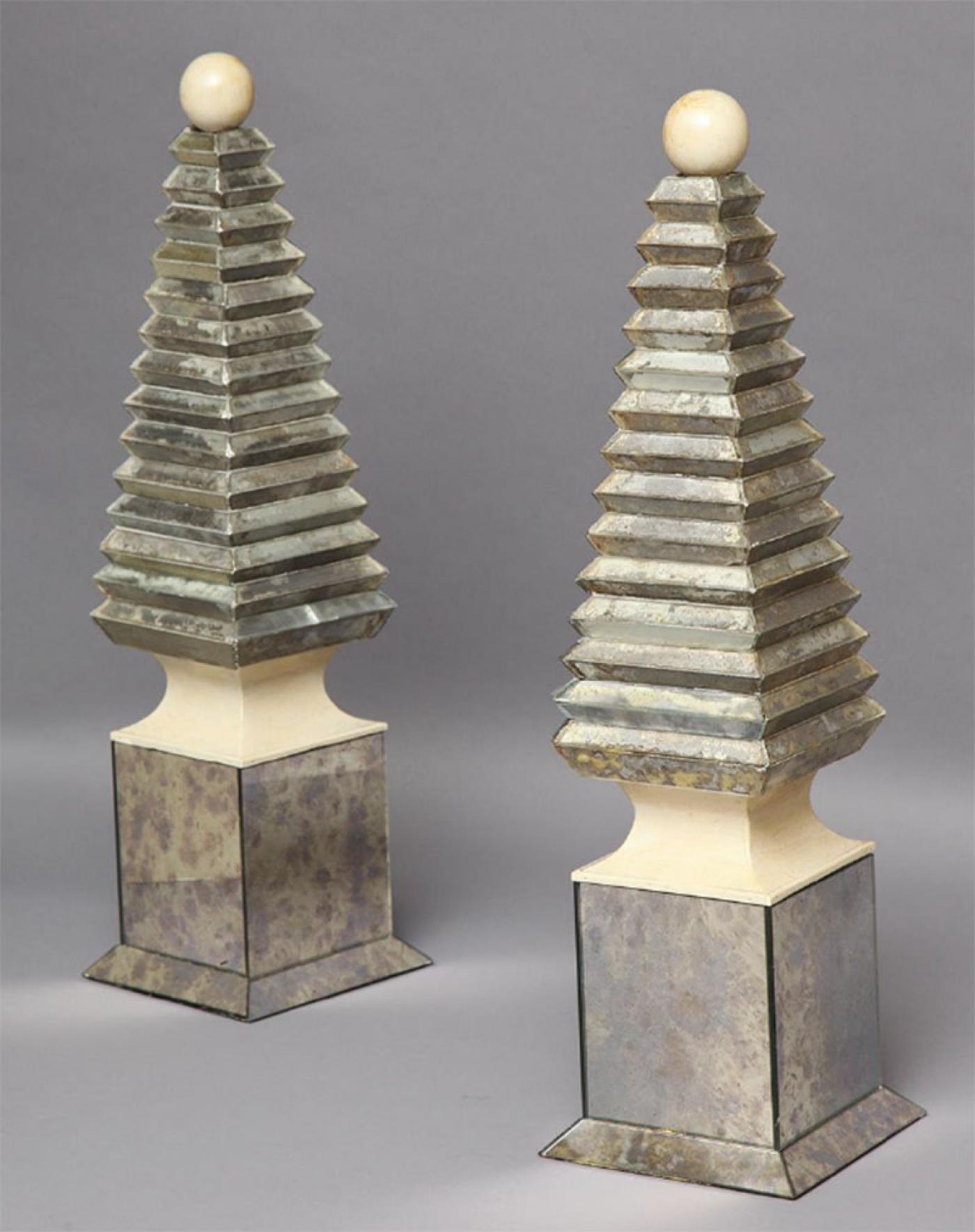 Serge Roche - Pair of Obelisks