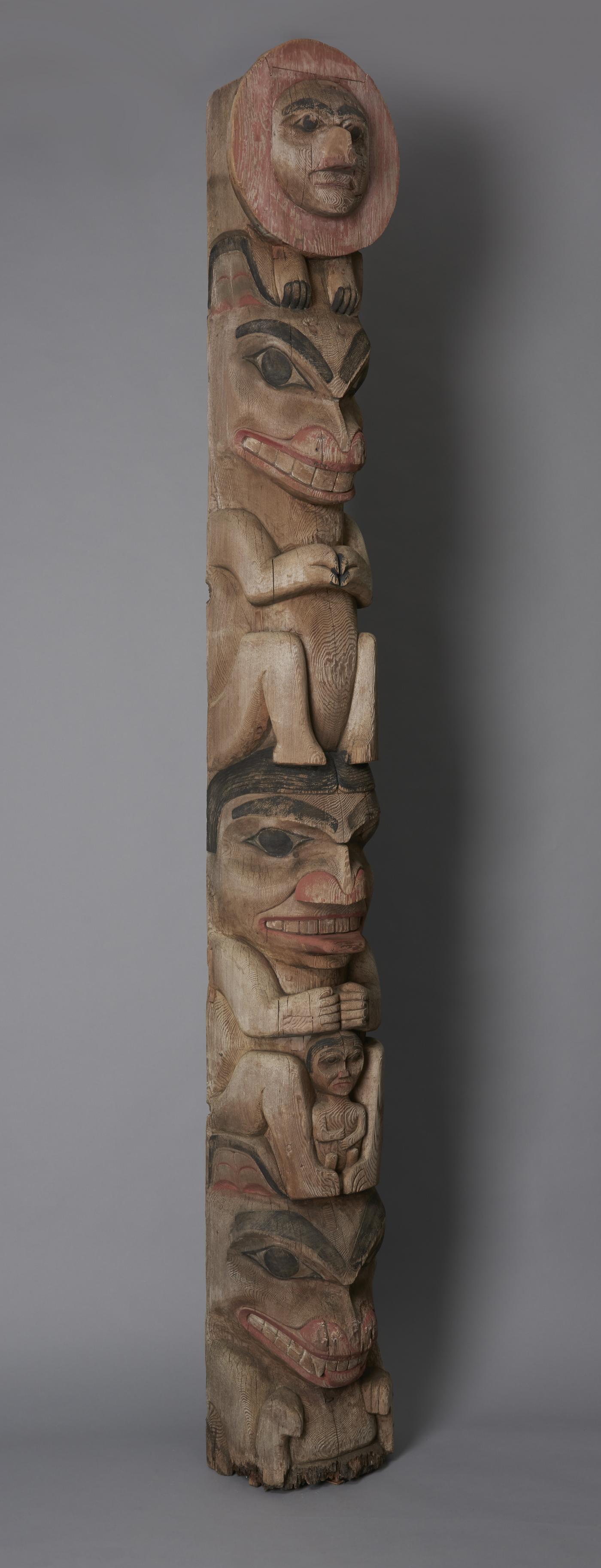 Tsimshian Tribe Raven Totem Pole