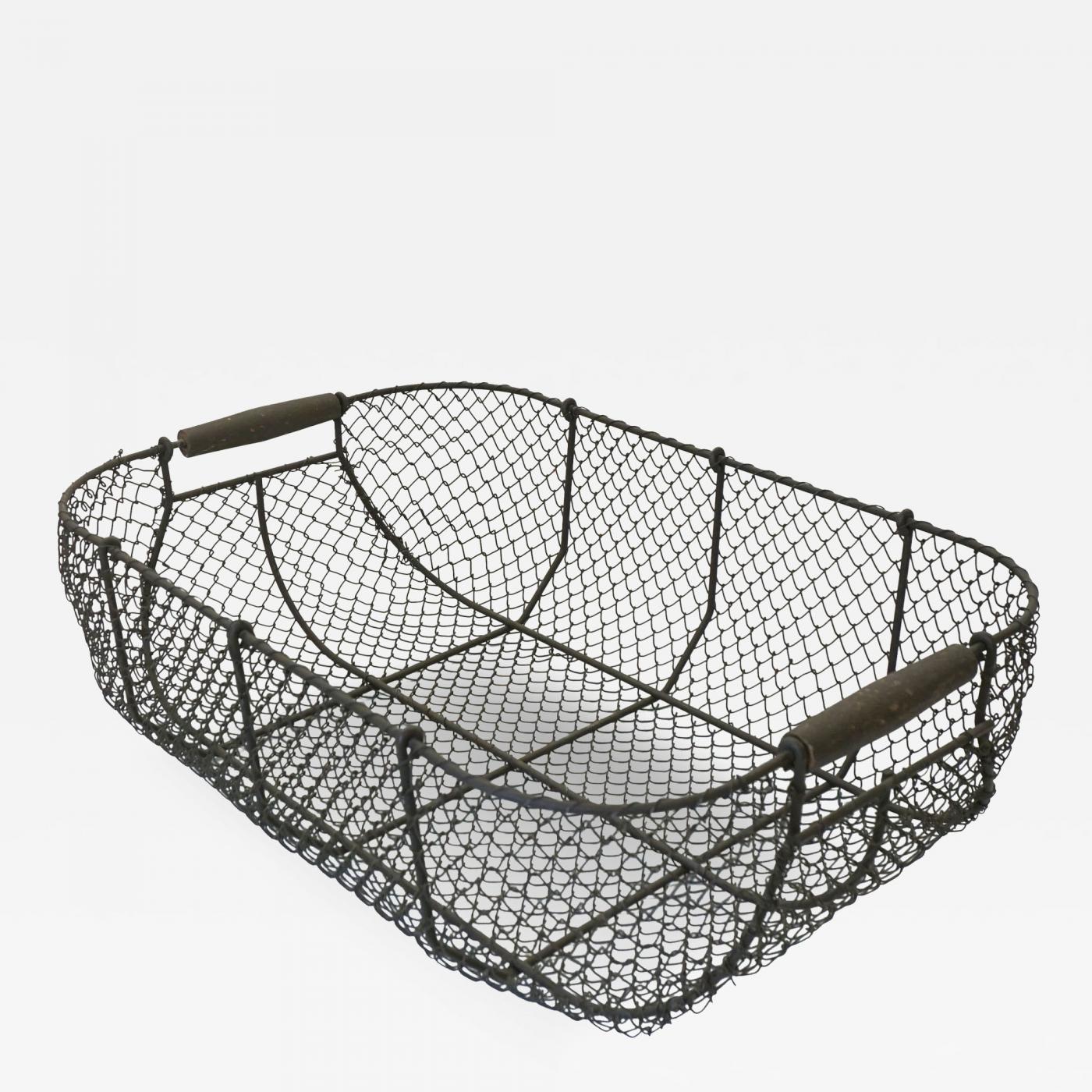 Vintage French Wire Basket, 1960s
