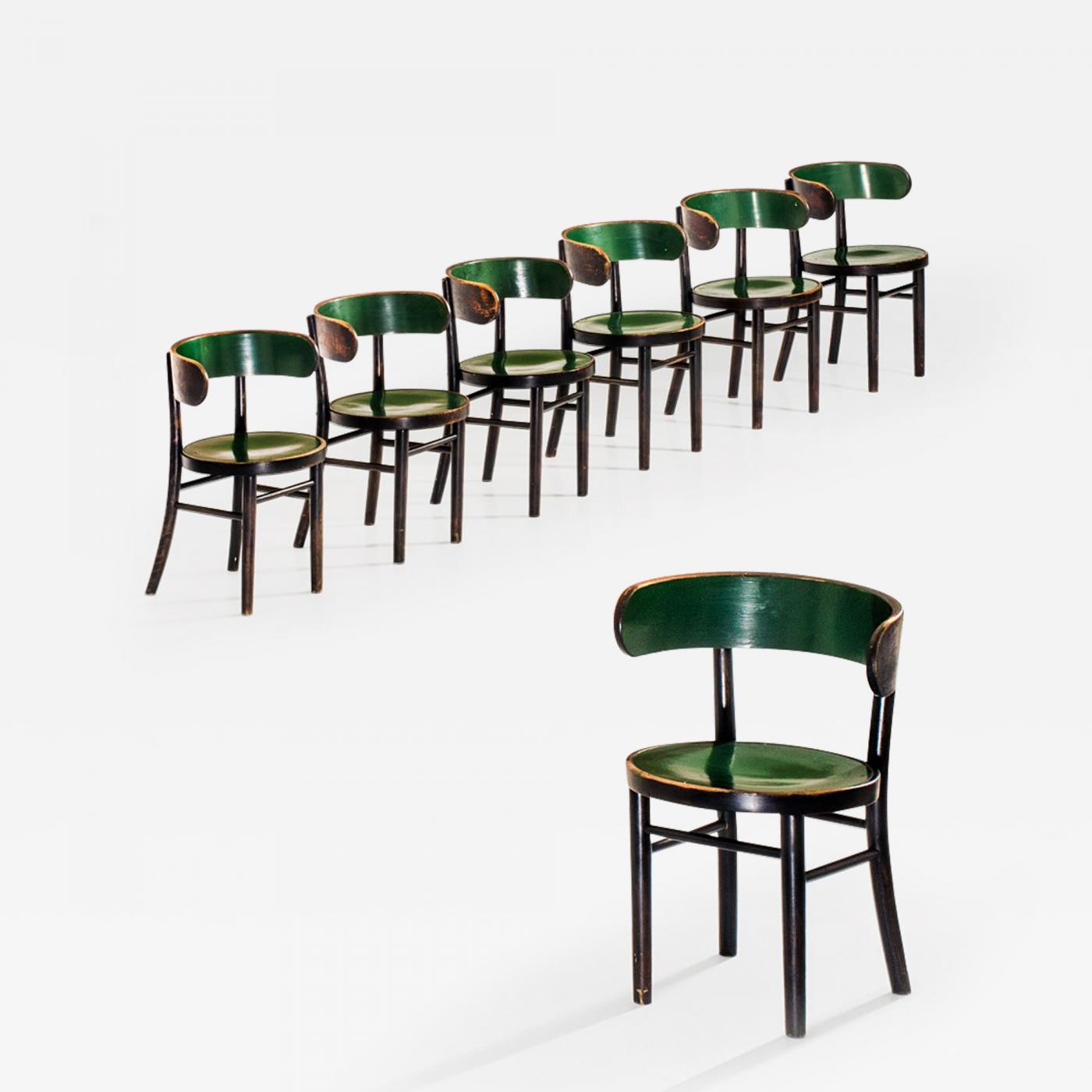 Werner West - Amazing Set of Six Werner West "Hugging Chairs"